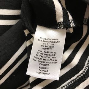 Halogen | Tops | Halogen Striped Rayon Blend Cropped Stretchy Tee ...